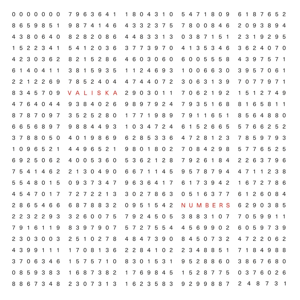 Valiska - Numbers